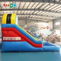 China Custom Inflatable Bouncy Castle with Slide 0.55mm PVC Waterproof Bounce House for Kids Outdoor for sale