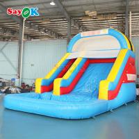 China Custom Inflatable Bouncy Castle with Slide 0.55mm PVC Waterproof Bounce House for Kids Outdoor for sale