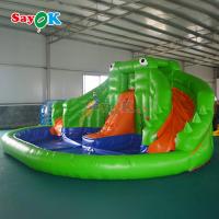 China Sayok Commercial Inflatable Trampoline Slide 0.55mm PVC Bouncer Castle for Kids for sale