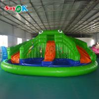 China Sayok Commercial Inflatable Trampoline Slide 0.55mm PVC Bouncer Castle for Kids for sale