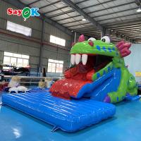 China Customized Large Outdoor Inflatable Jumping Castle with Slide 0.55mm PVC Bounce House for Kids for sale
