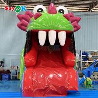 China Customized Large Outdoor Inflatable Jumping Castle with Slide 0.55mm PVC Bounce House for Kids for sale