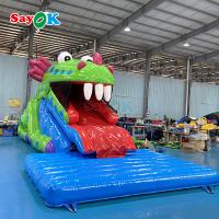 China Customized Large Outdoor Inflatable Jumping Castle with Slide 0.55mm PVC Bounce House for Kids for sale