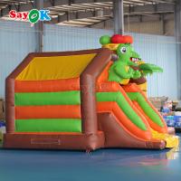 China Commercial Inflatable Bouncer Castle with Slide 0.55mm PVC for Kids Outdoor Entertainment for sale