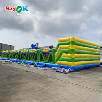 China Commercial Inflatable Obstacle Course Playground 0.55mm PVC for Kids Outdoor Theme Park for sale