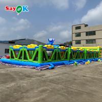 China Commercial Inflatable Obstacle Course Playground 0.55mm PVC for Kids Outdoor Theme Park for sale