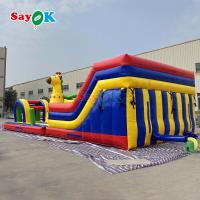China Commercial Giant Inflatable Bouncer Castle Trampoline Park 0.55mm PVC Outdoor Playground for sale