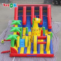 China Commercial Giant Inflatable Bouncer Castle Trampoline Park 0.55mm PVC Outdoor Playground for sale