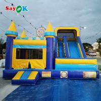 China Commercial Grade Inflatable Bounce House with Slide 0.55mm PVC Bouncy Castle for Park for sale