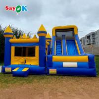 China Commercial Grade Inflatable Bounce House with Slide 0.55mm PVC Bouncy Castle for Park for sale