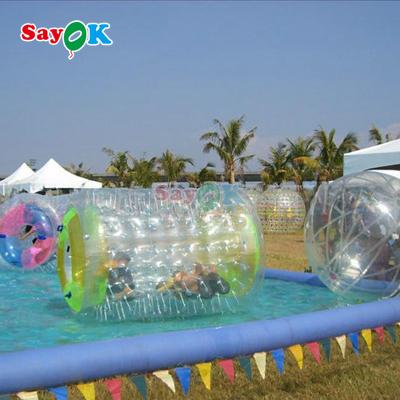 China Sayok Inflatable Transparent PVC Human Hamster Zorb Ball 0.55mm for Water Walking Game for sale