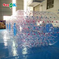 China Sayok Inflatable Transparent PVC Human Hamster Zorb Ball 0.55mm for Water Walking Game for sale