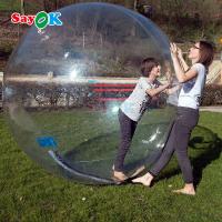 China Inflatable Floating Water Bubble Ball Transparent PVC Cylinder 0.6mm for Water Game for sale