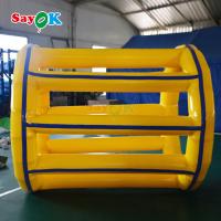 China Inflatable Water Running Roller Ball 0.6mm PVC Tarpaulin Water Walking Floating Game Toy for sale