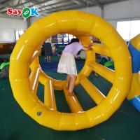 China Inflatable Water Running Roller Ball 0.6mm PVC Tarpaulin Water Walking Floating Game Toy for sale