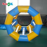 China Inflatable Water Walking Roller Ball 0.6mm PVC for Water Park Fun for sale