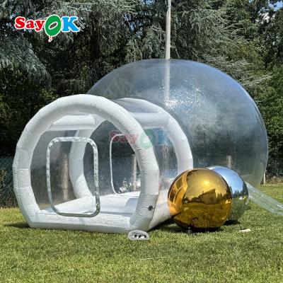 China Sayok Portable Inflatable Bubble Tent House 10ft Blow Up Bubble House for Kids for sale