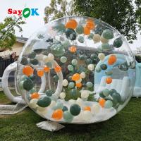 China Inflatable Transparent Bubble Tent House 3m Outdoor Camping for Kids with PVC for sale