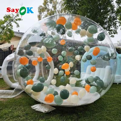 China Inflatable Transparent Bubble Tent House 3m Outdoor Camping for Kids with PVC for sale