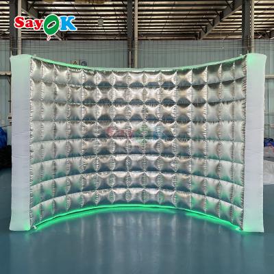 China Custom LED Inflatable Photo Booth Wall 10x5ft 210D Oxford Cloth for Weddings Events for sale