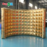 China 10ft Inflatable Photo Booth Wall with LED 210D Oxford Cloth for Party Events for sale