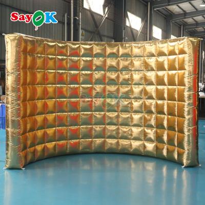 China 10ft Inflatable Photo Booth Wall with LED 210D Oxford Cloth for Party Events for sale