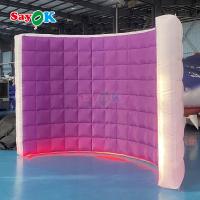 China 10ft LED Inflatable Photo Booth Wall 210D Oxford Cloth for Events Rentals for sale
