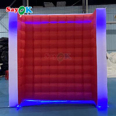 China Custom Inflatable LED Photo Booth 210D Oxford Cloth for Weddings Events for sale