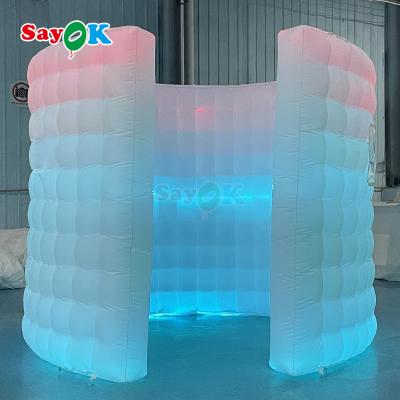 China 360 Inflatable Photo Booth Wall 9.84ft x 7.87ft Portable LED Enclosure for Events for sale