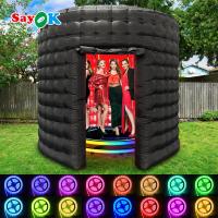 China 360 Inflatable Photo Booth 10x9ft Commercial Rent Durable Oxford Cloth Customizable for sale
