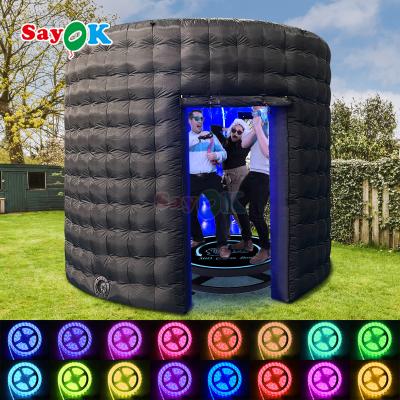 China Customizable 360 Inflatable Photo Booth 10ft x 9ft Durable Oxford Cloth for Events for sale