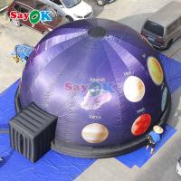 China Flame Retardant Inflatable Planetarium Dome 4m-10m 100% Blackout Projection Fabric Portable Educational Dome for sale