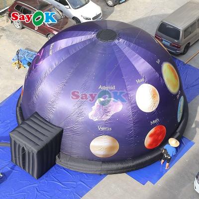 China Flame Retardant Inflatable Planetarium Dome 4m-10m 100% Blackout Projection Fabric Portable Educational Dome for sale