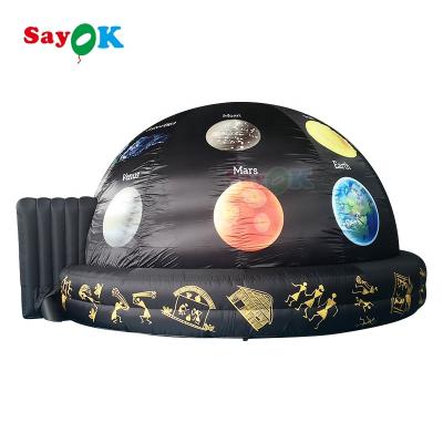 China Inflatable Planetarium Dome 5m 16ft Portable Projection Tent with Air Blower for Schools for sale
