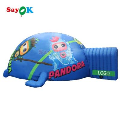 China 4m to 10m Diameter Inflatable Planetarium Dome with 100% Blackout Grey Projection Fabric for sale