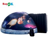 China 5m Diameter Flame Retardant Inflatable Planetarium Dome 3.2m Height 20-25 People Capacity for sale
