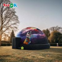 China Flame Retardant Inflatable Planetarium Dome 10m Diameter 85-95 People Capacity AC 110-240V for Schools Museums for sale