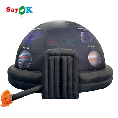 China Sayok 5m Inflatable Planetarium Dome Tent 100 Percent Blackout Portable Projection Dome for Education for sale