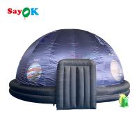 China 5m 100% Blackout Inflatable Planetarium Dome for Education Flame Retardant Portable Projection Tent for sale