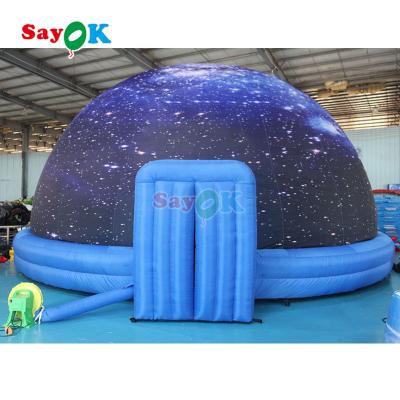 China Portable Inflatable Planetarium Dome 4m-12m 100% Blackout Flame-Retardant Fabric Free 3D Design for sale