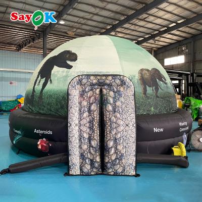 China Portable Inflatable Planetarium Dome 5m Diameter 100% Blackout Flame Retardant Fabric School Education for sale