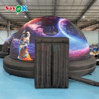 China SAYOK 6m Portable Inflatable Planetarium Dome 100% Blackout Fire Retardant Fabric School Astronomy Education for sale
