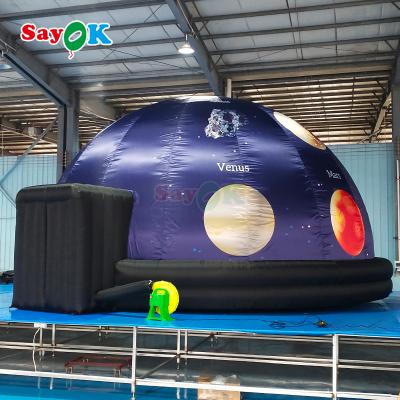 China SAYOK 100% Blackout Fire-Retardant Inflatable Planetarium Dome 4m-12m for Schools for sale