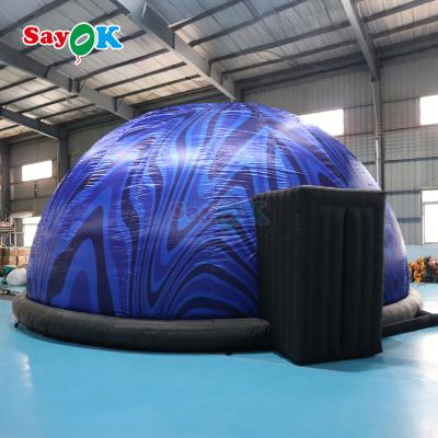 China Sayok 100% Blackout Fire-retardant Portable Inflatable Planetarium Dome 4m-12m for School Education for sale