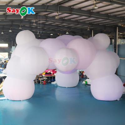 China Large 12m x 7m Cloud-Shaped Inflatable Air Tent with LED Lighting for Outdoor Events for sale