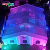 China Weather Resistant Giant Inflatable Air Tent 18m x 15m x 6.5mH for 300 People Events with LED Lighting for sale