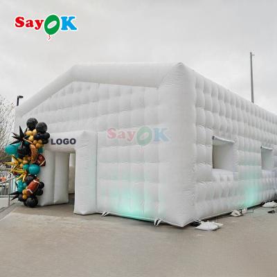 China Waterproof PVC Inflatable Tent with LED Light for Outdoor Events Customizable Size Portable Nightclub for sale