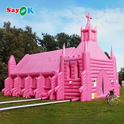 China Portable Flame-Retardant Inflatable Church Tent 11m x 6m Customizable for Outdoor Weddings for sale