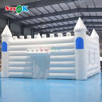 China Custom White Flame-Retardant Waterproof UV Resistant Inflatable Castle Tent 7m x 7m x 4mH for Outdoor Weddings for sale