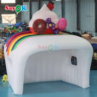 China Portable Waterproof UV Resistant Inflatable Air Tent 4.5m x 3m Outdoor Ice Cream Stand Advertising for sale